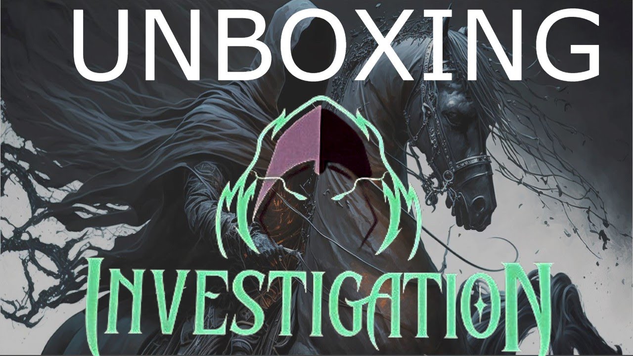 Investigation Unboxing - RPG BoardGame - YouTube