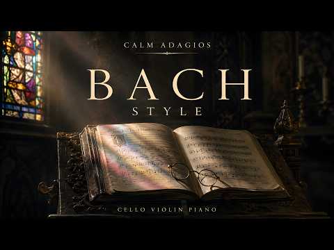 Sakin Adagio, Bach Tarzı 🌙 Okuma, Uyku ve Meditasyon için Huzurlu Piyano ve Keman Müziği