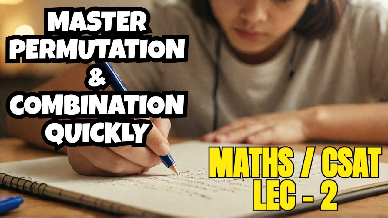 Master Permutation and Combination in RECORD TIME | Lec 2 - YouTube