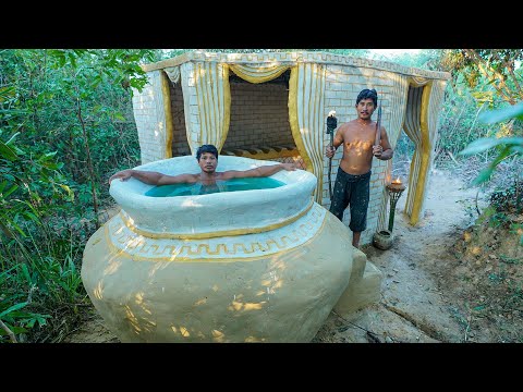Build The Most Temple House Living Room With Temple Bath Pools