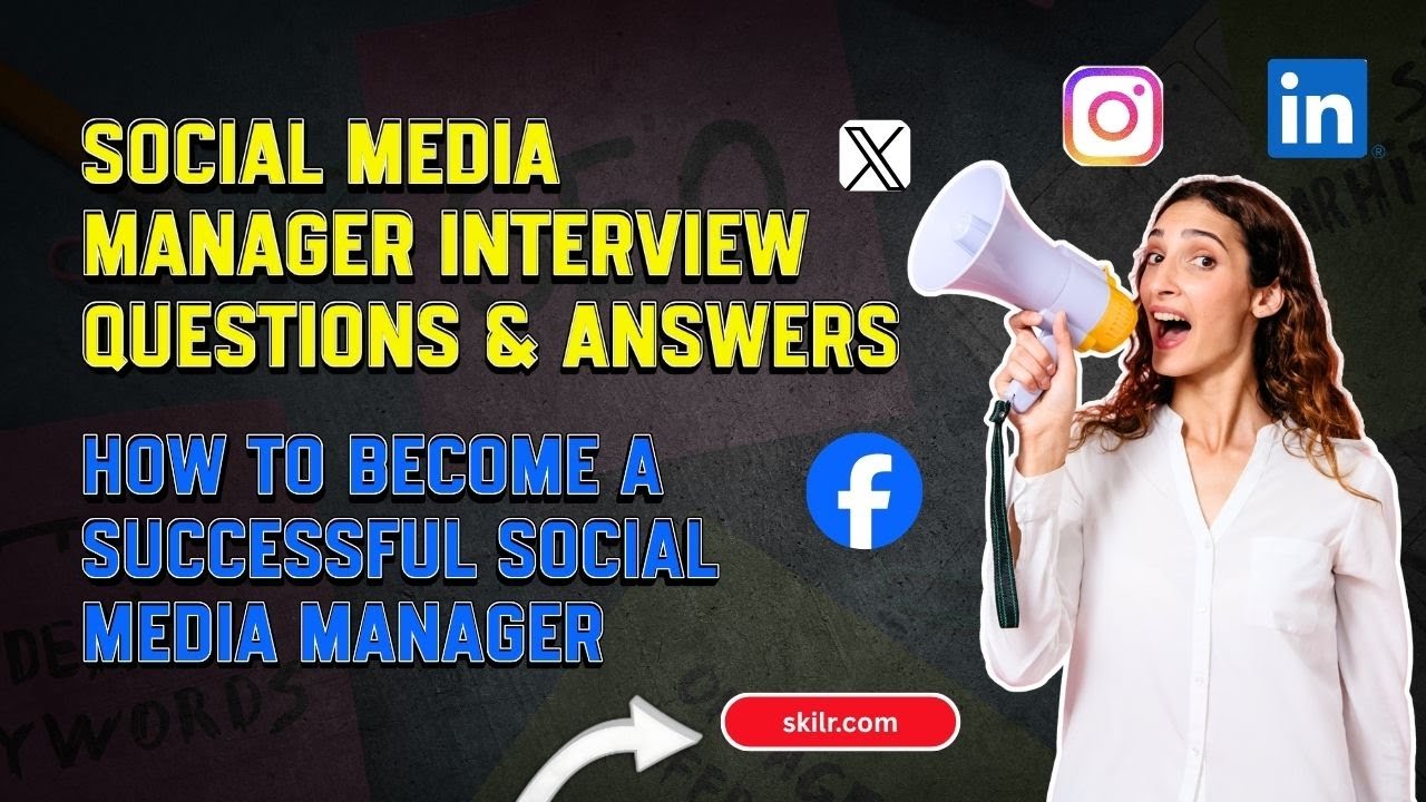 🚀 SOCIAL MEDIA MANAGER Interview Questions & Answers | How To Become ...