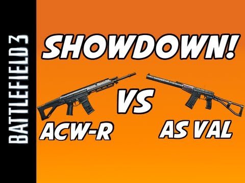 BF3 Showdown - ACW-R vs AS VAL - YouTube