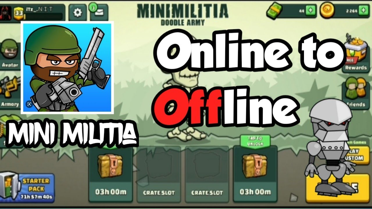 How to play mini militia offline full details in this video #viral # ...