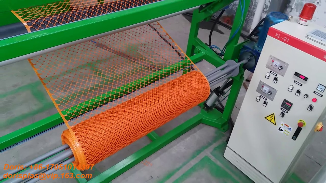 Plastic net extruder from Dingyuan Machinery - YouTube