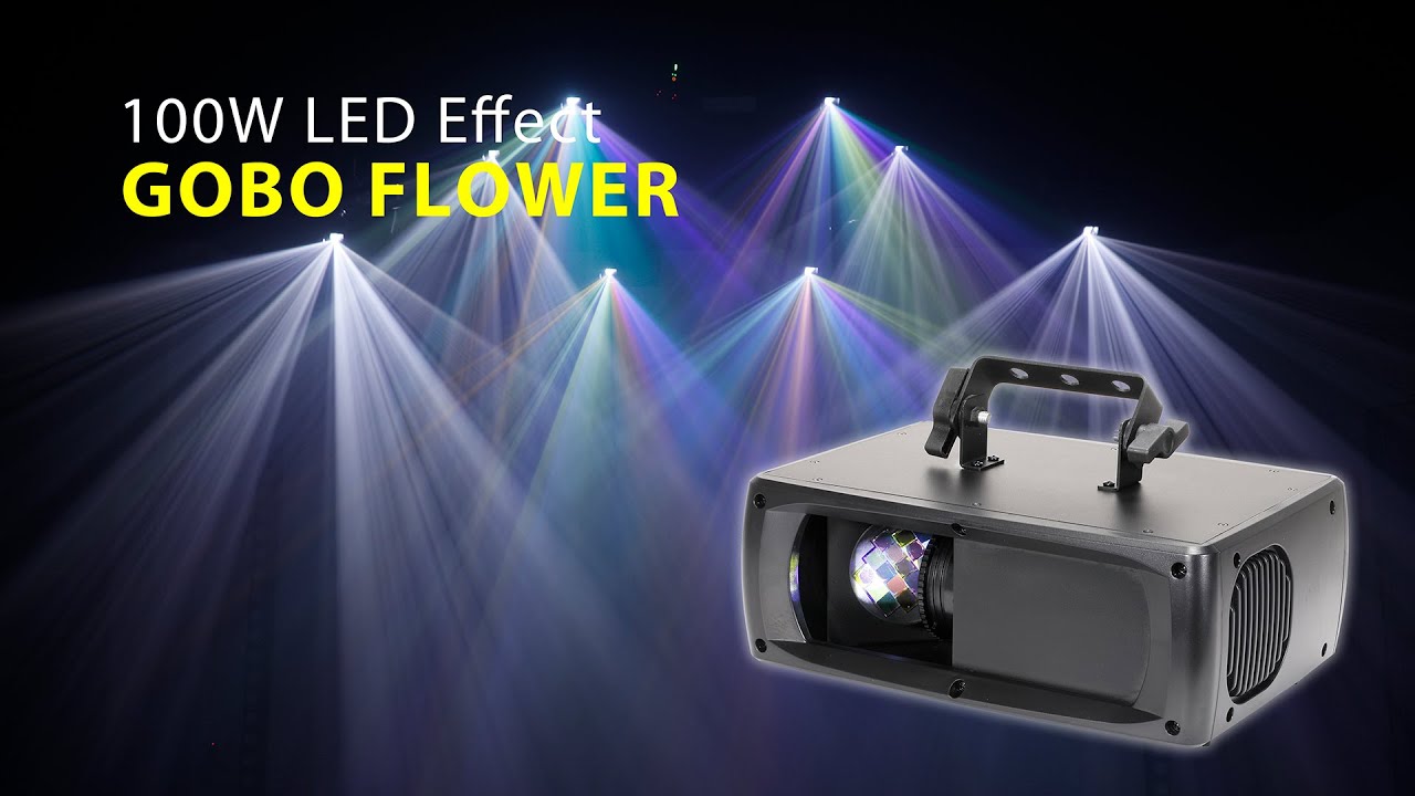 LED GOBO FLOWER 100W for Night Clubs, Bars, Home Parties, DJ - YouTube