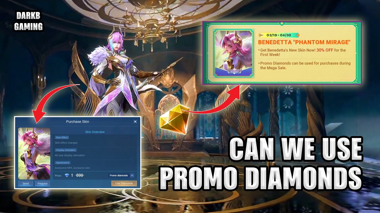 How To Get Benedetta Covenant Skin With Promo Diamonds | Mobile Legends ...