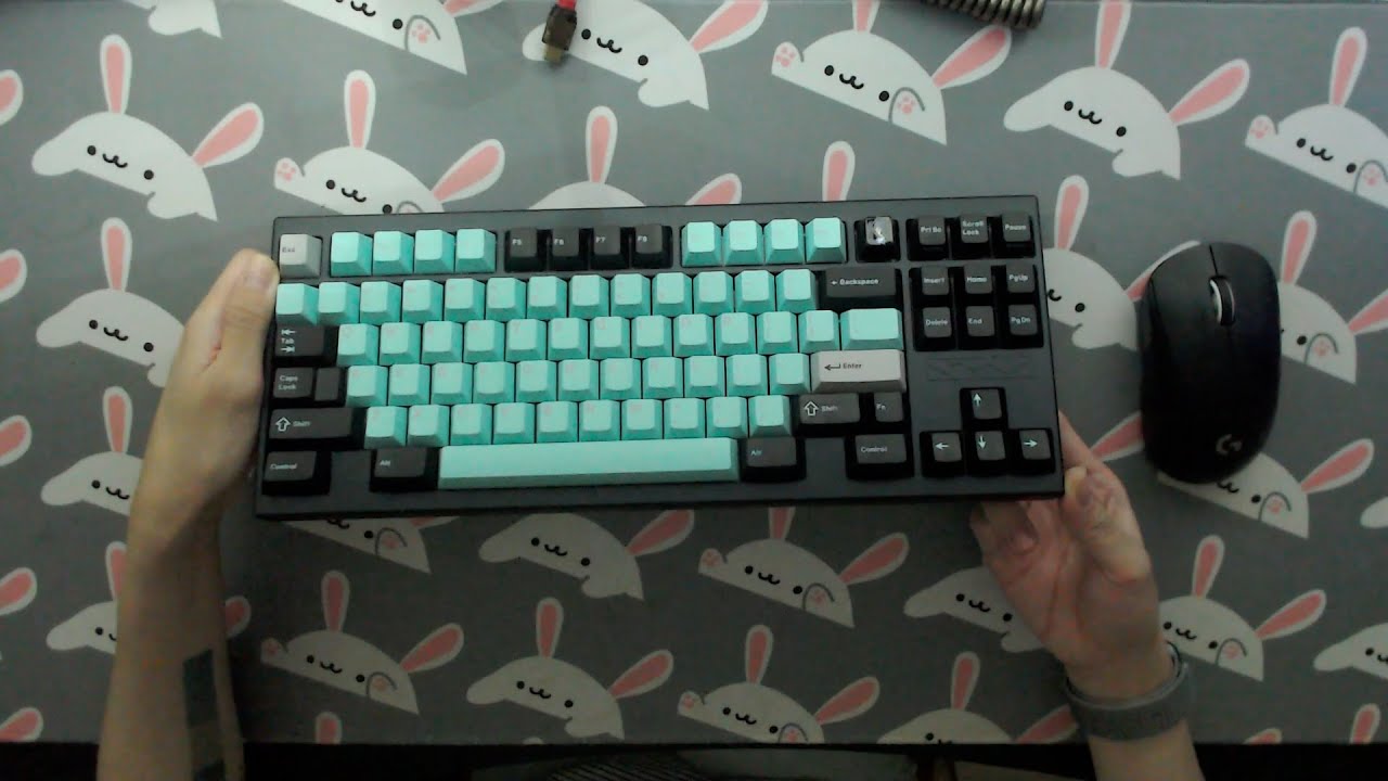 JJW Cloudline TKL with lubed Irene Linears Typing Sounds (top) - YouTube