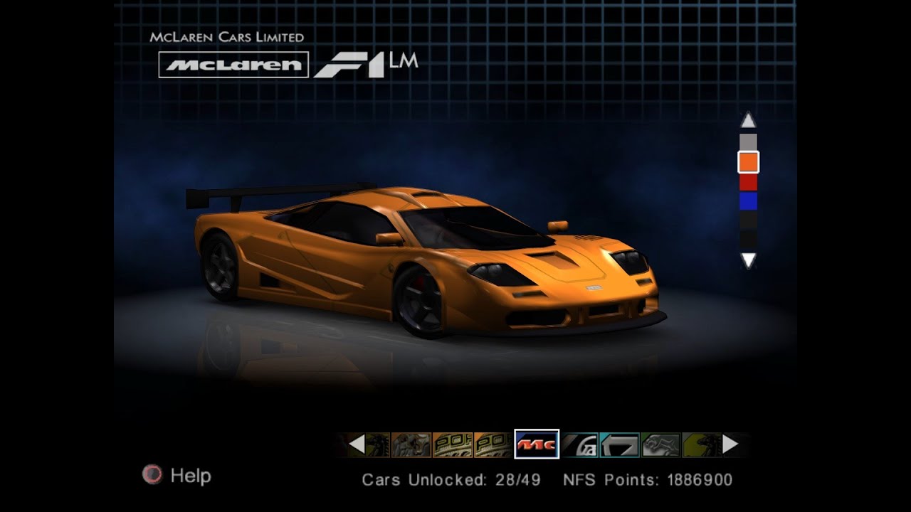 Need for Speed Hot Pursuit 2- how to unlock McLaren F1 LM - YouTube