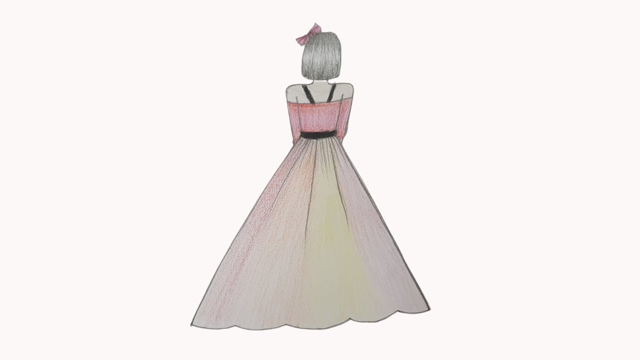 Easy girl backside drawing | Easy girl drawing ideas | Aktiha Drawing ...