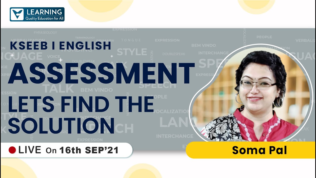 Class 1 English | Class 1 Assessment | KSEEB | By Soma Pal Ma'am ...