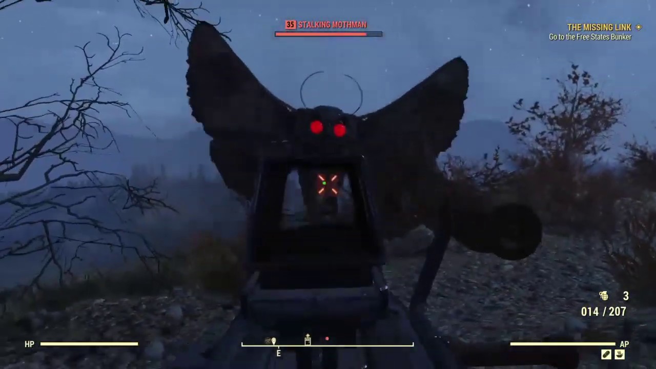 Fallout 76 - First Encounter with the Mothman - YouTube