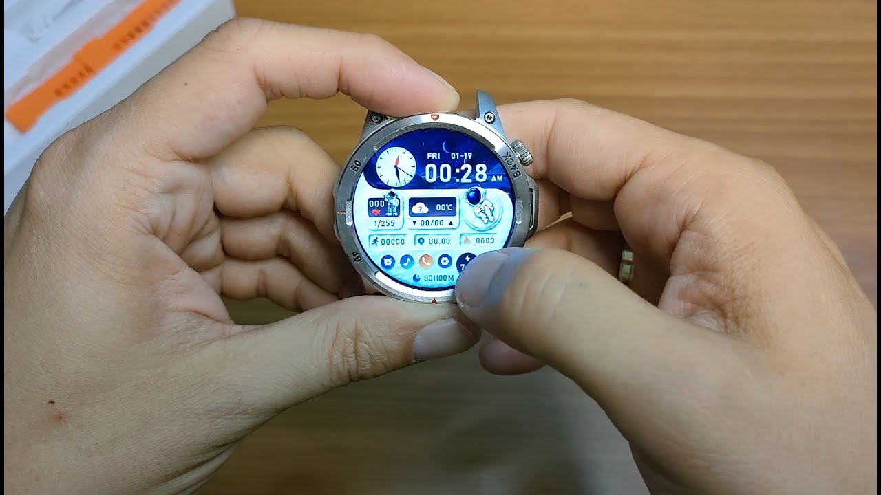 DK68 smartwatch unboxing and quick menu view - YouTube