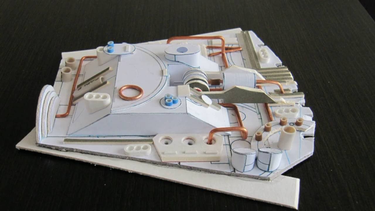 Falcon Millenium paper model vol. 3 - YouTube