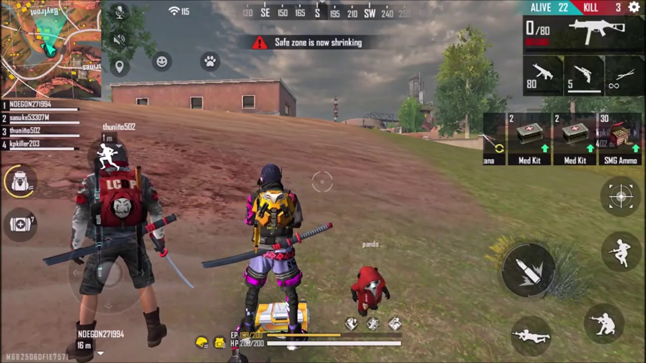 GANERA FREE FIRE GAMEPLAY PART 5 SQUAD WIN - YouTube