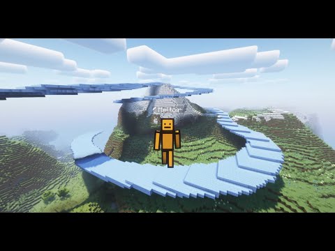 How to make your own ice boat race-track in Minecraft