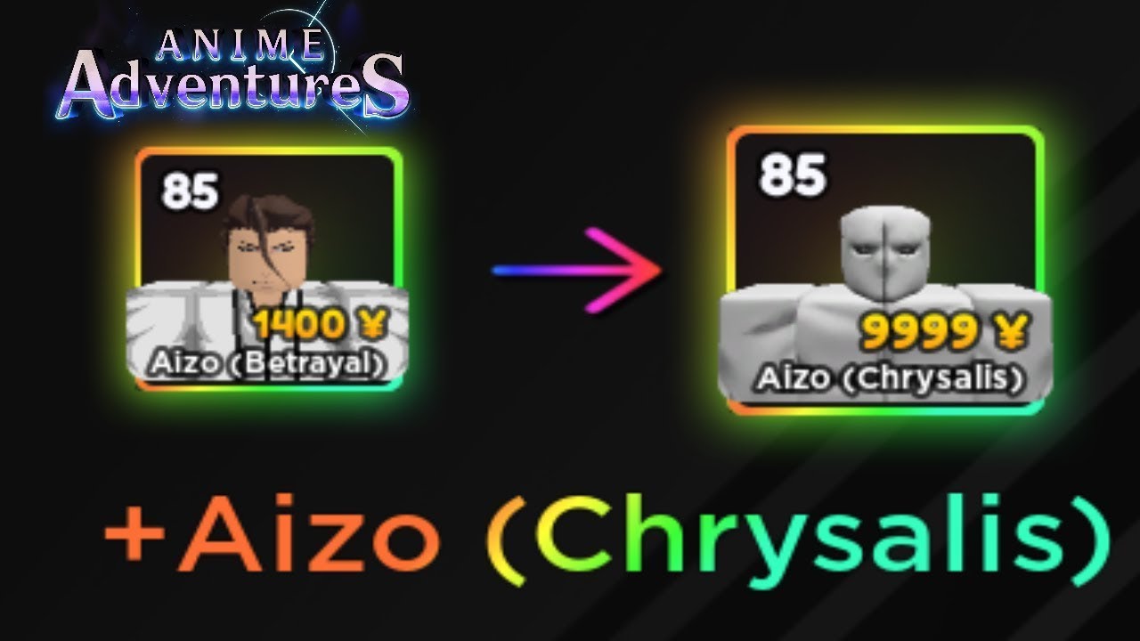 LVL 95 SHINY AIZEN (CHRYSALIS) SHOWCASE IN ANIME ADVENTURES! - YouTube