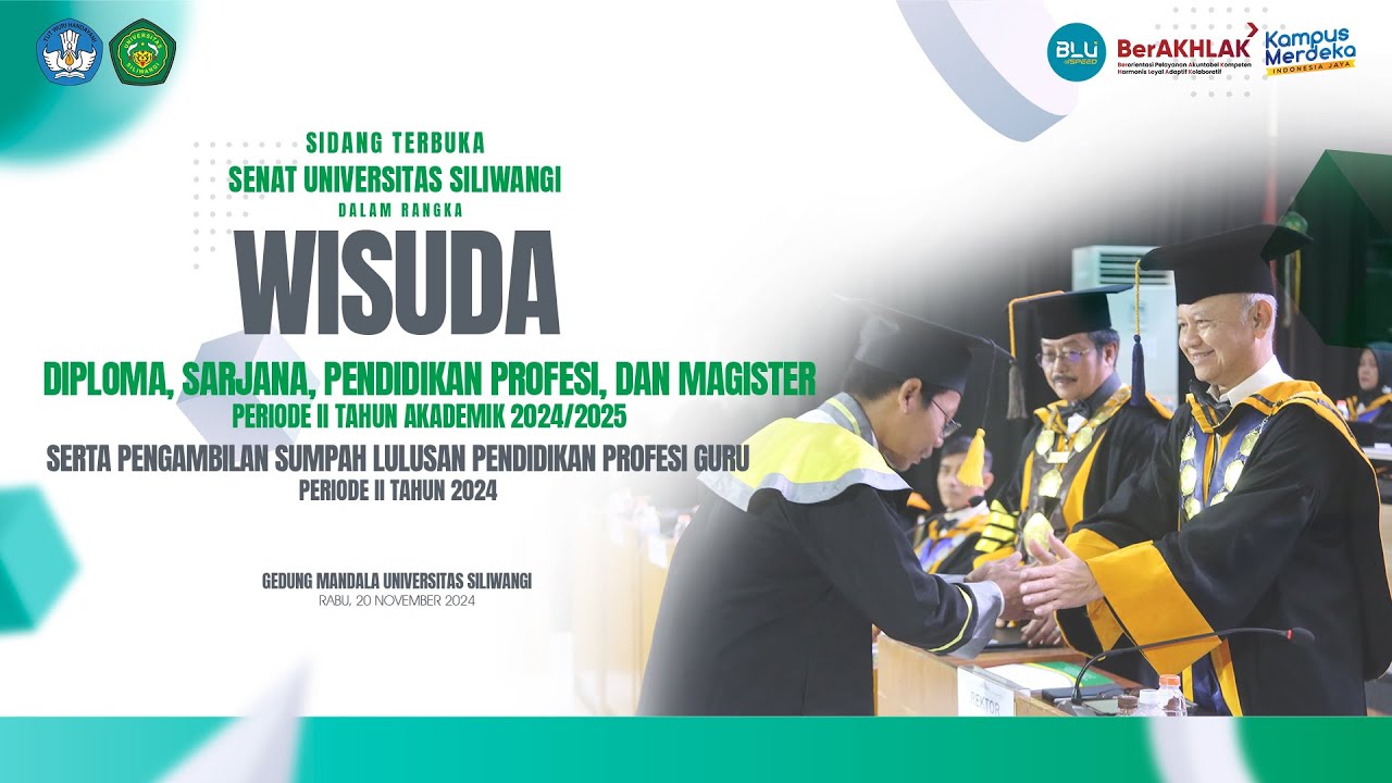 Wisuda Diploma, Sarjana, Pendidikan Profesi dan Magister Periode II ...