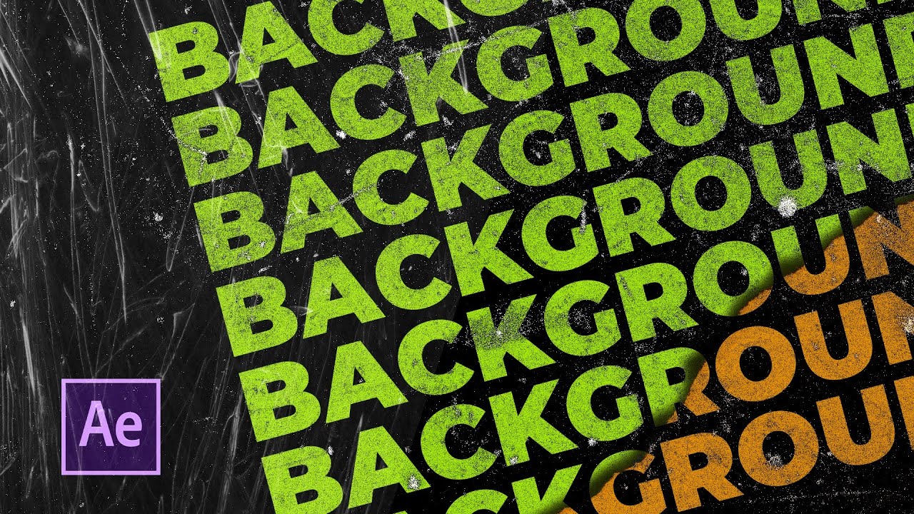 Текстовый фон в After Effects (Text background) - YouTube