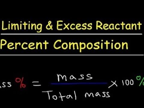 Percent Composition | Limiting and Excess reactant | Lec # 4 - YouTube