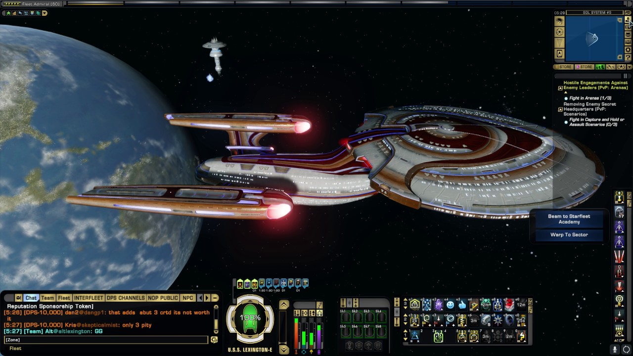 STAR TREK ONLINE - 113k Guardian Cruiser (012 minutes) - YouTube