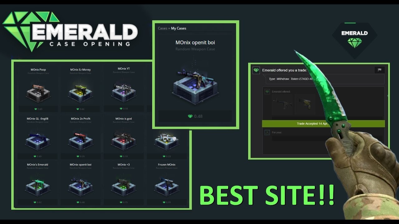 10$ Honest Opening. What can you get? (Emerald.gg Case Opening) - YouTube