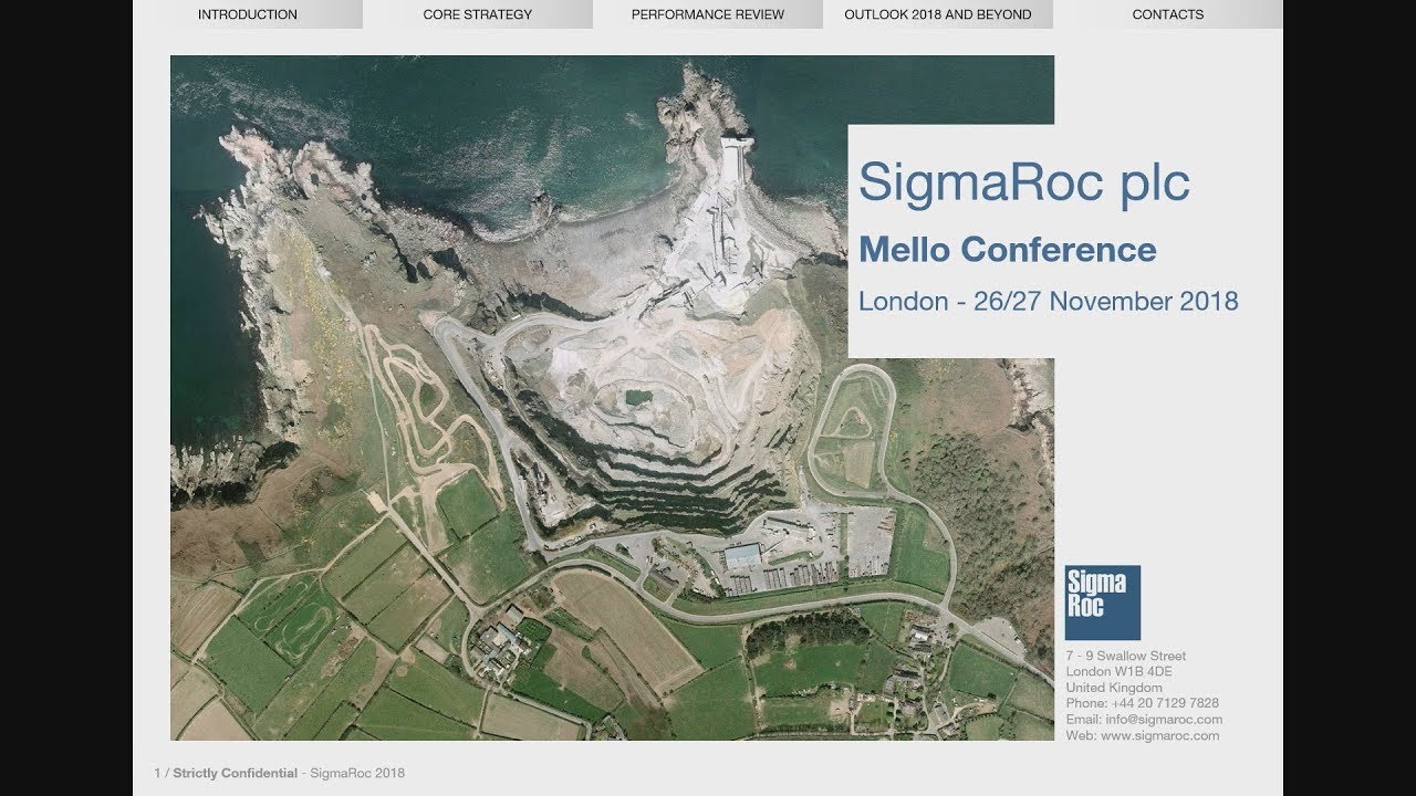 SigmaRoc (SRC) Presentation at MELLO London November 2018 - YouTube