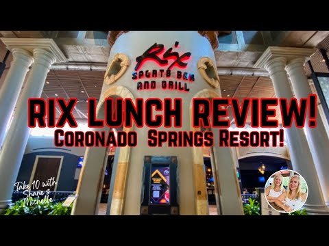 Rix Sports Bar @ Disney's Coronado Springs - A Ladies Lunch Review - YouTube