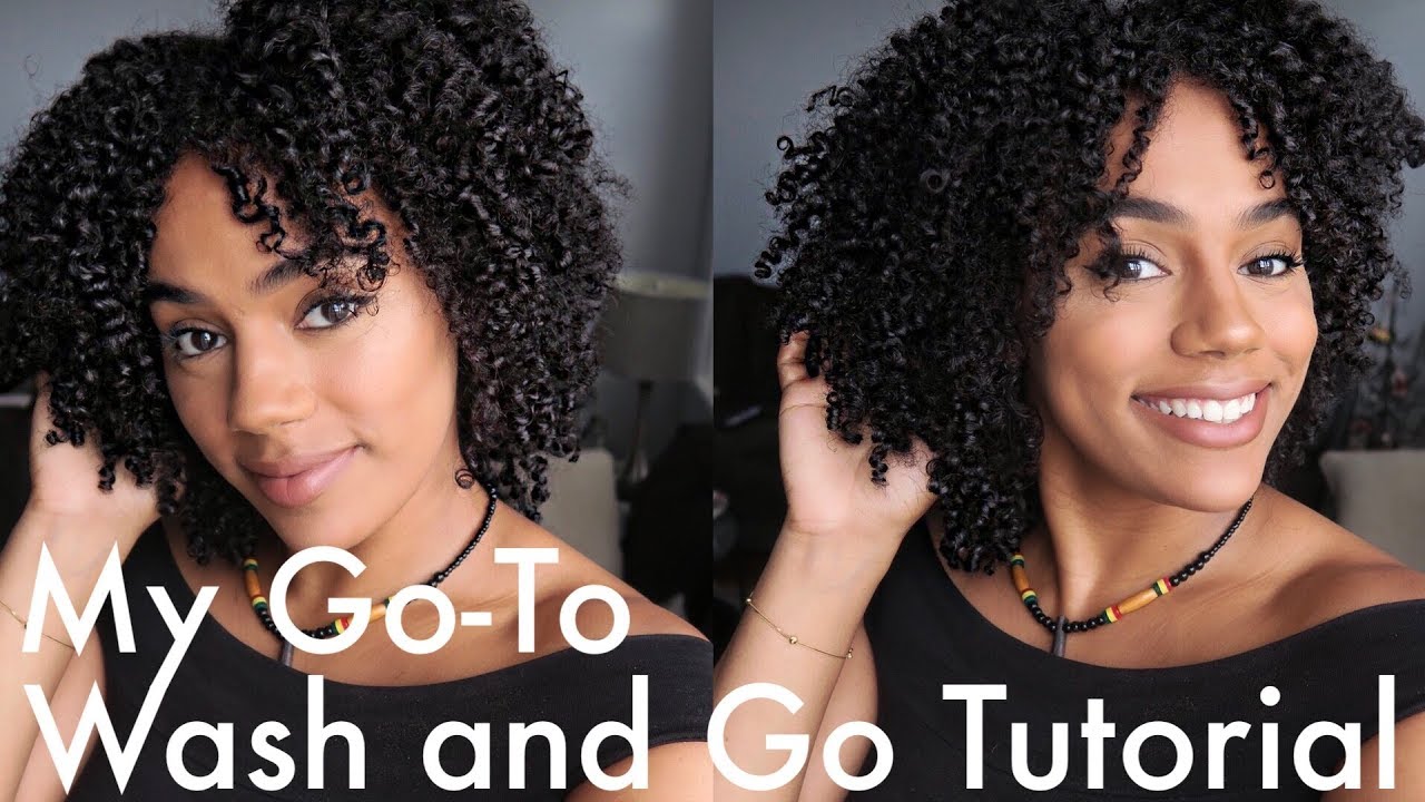 My Go-To Wash and Go tutorial - YouTube