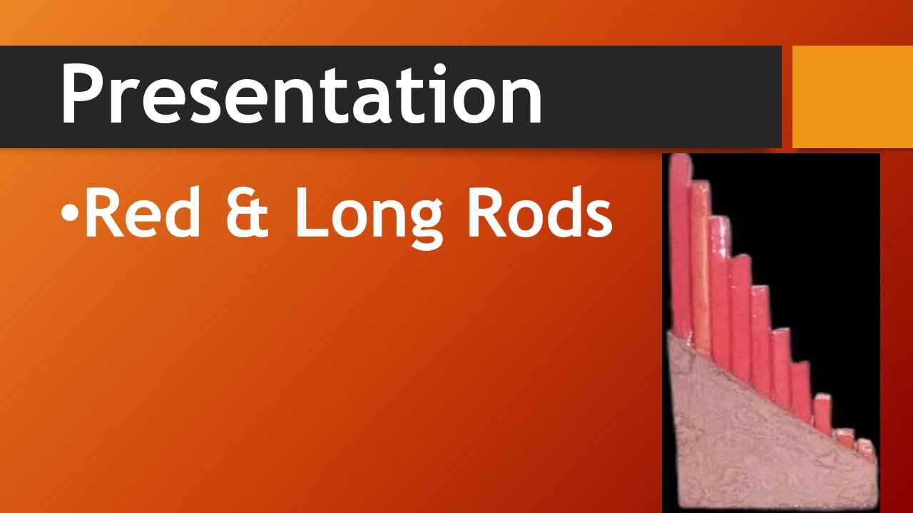 Presentation rods-Montessori|Long & Red rods language\Games|Montessori ...