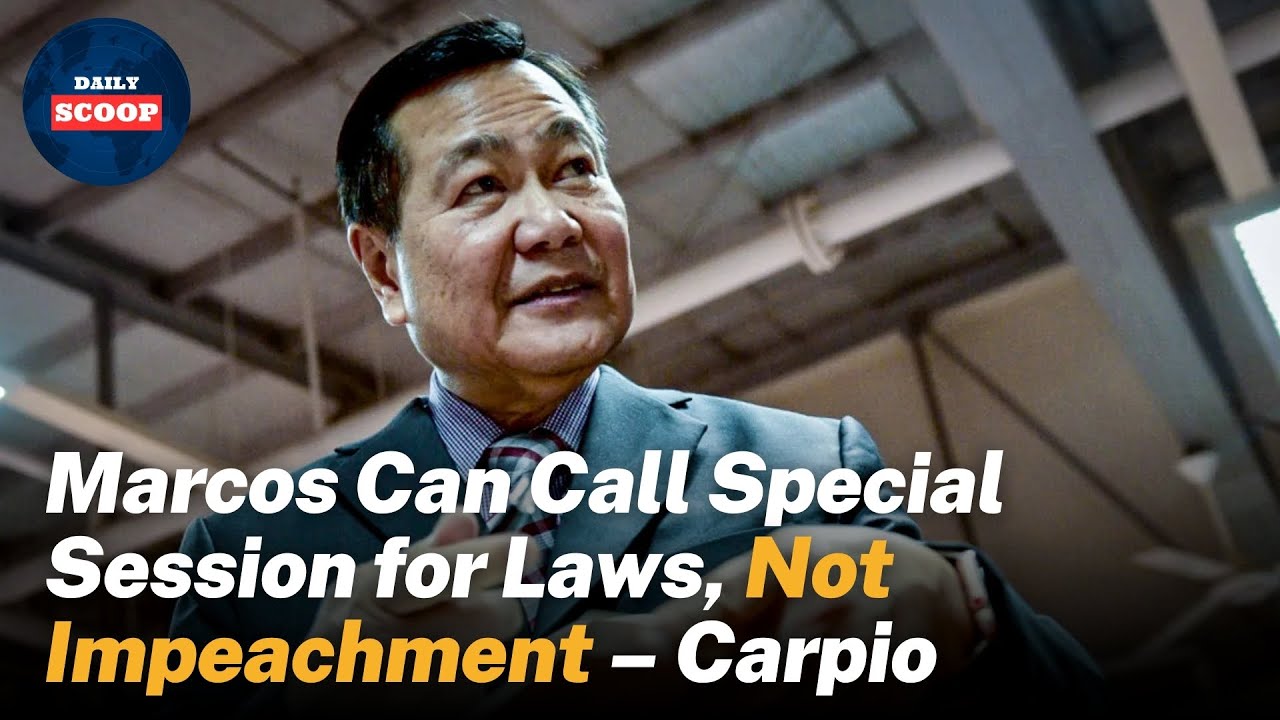 Marcos Can Call Special Session for Laws, Not Impeachment – Carpio - YouTube
