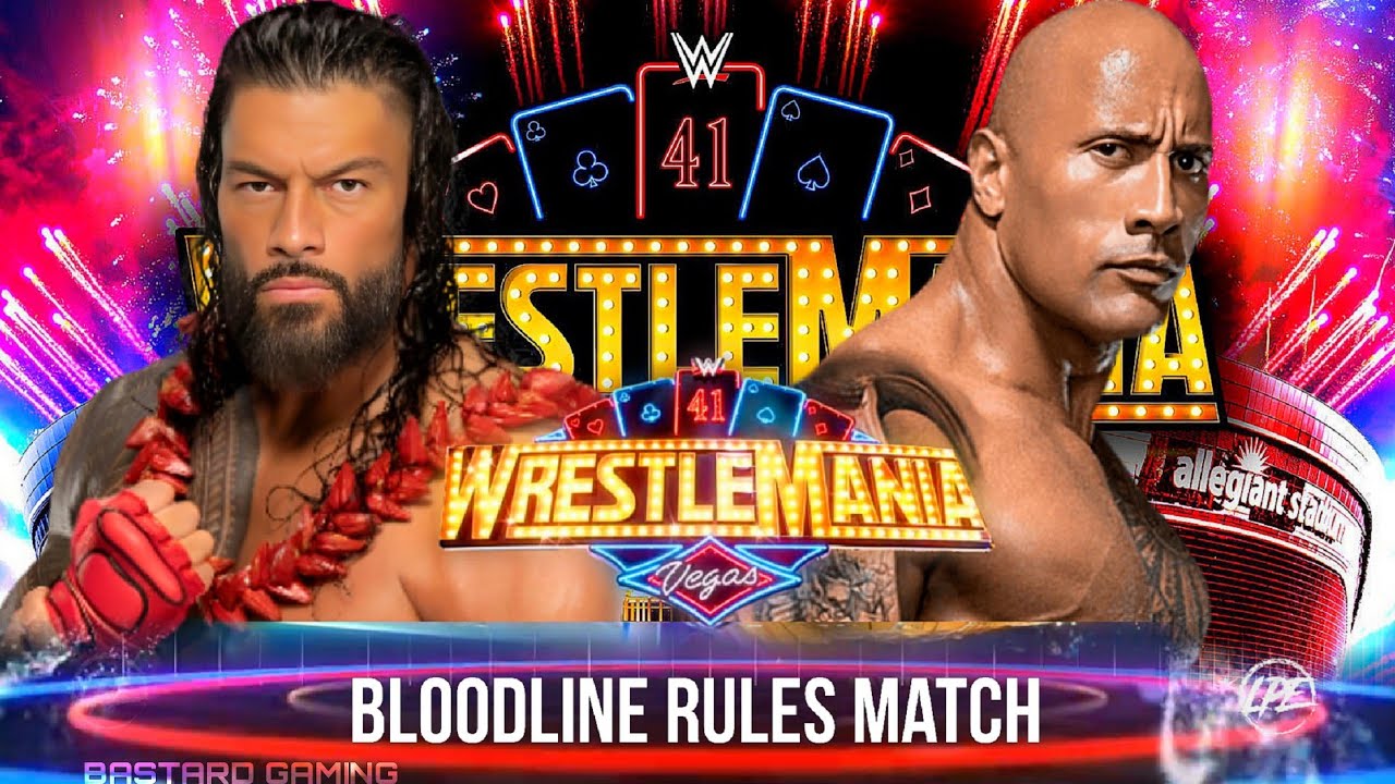 WWE 2K25 | The Rock VS Roman Reigns - Bloodline Rules Match ...