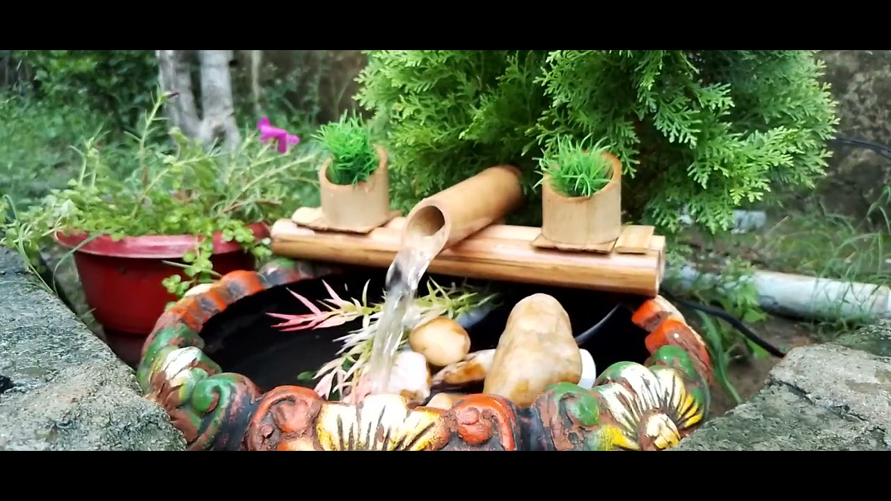 Bamboo Fountains Ecostta.in #Water flow#Youtubeshorts#Viralshorts# ...