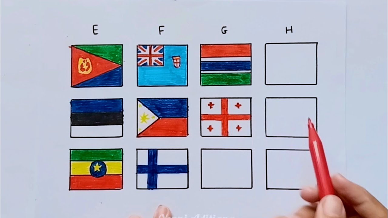 Gambar Bendera Berinisial G - Bendera negara || Drawing - YouTube