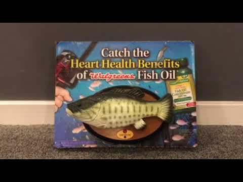 Walgreen's Fish Oil Fish 2004 Store Demo Singing Fish - YouTube
