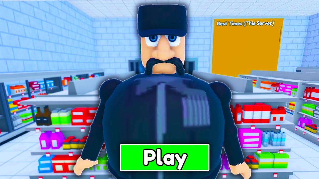 ESCAPE SUPERMARKET SECURITY GUARD! NEW OBBY ROBLOX - YouTube