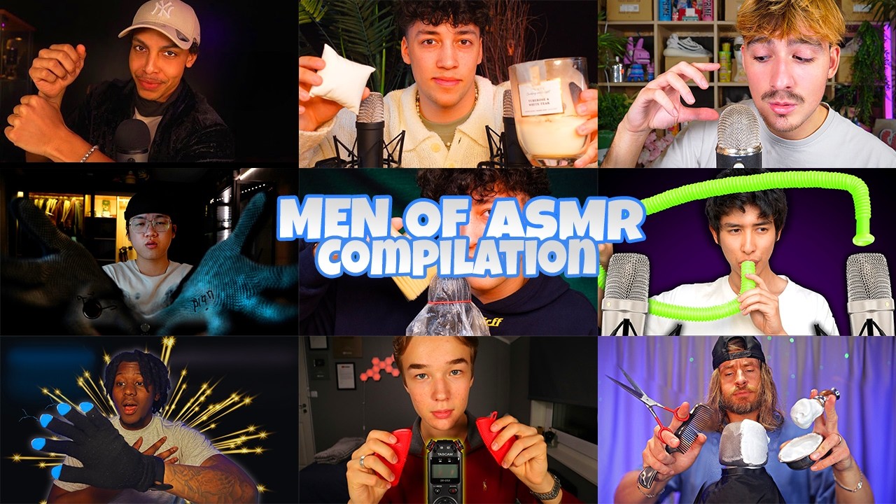 MEN of ASMR | The BEST MEN Compilation! 100% Tingles - YouTube