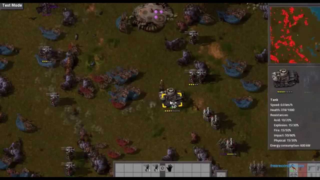 Factorio Turret attack with autofill - YouTube
