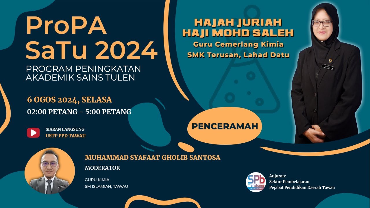 PROGRAM PENINGKATAN AKADEMIK SAINS TULEN (ProPA SaTu) 2024 - KIMIA ...