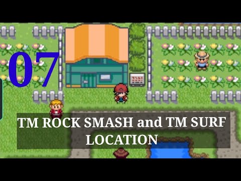 POKEMON VICTORY FIRE | TM ROCK SMASH AND TM SURF LOCATION - YouTube