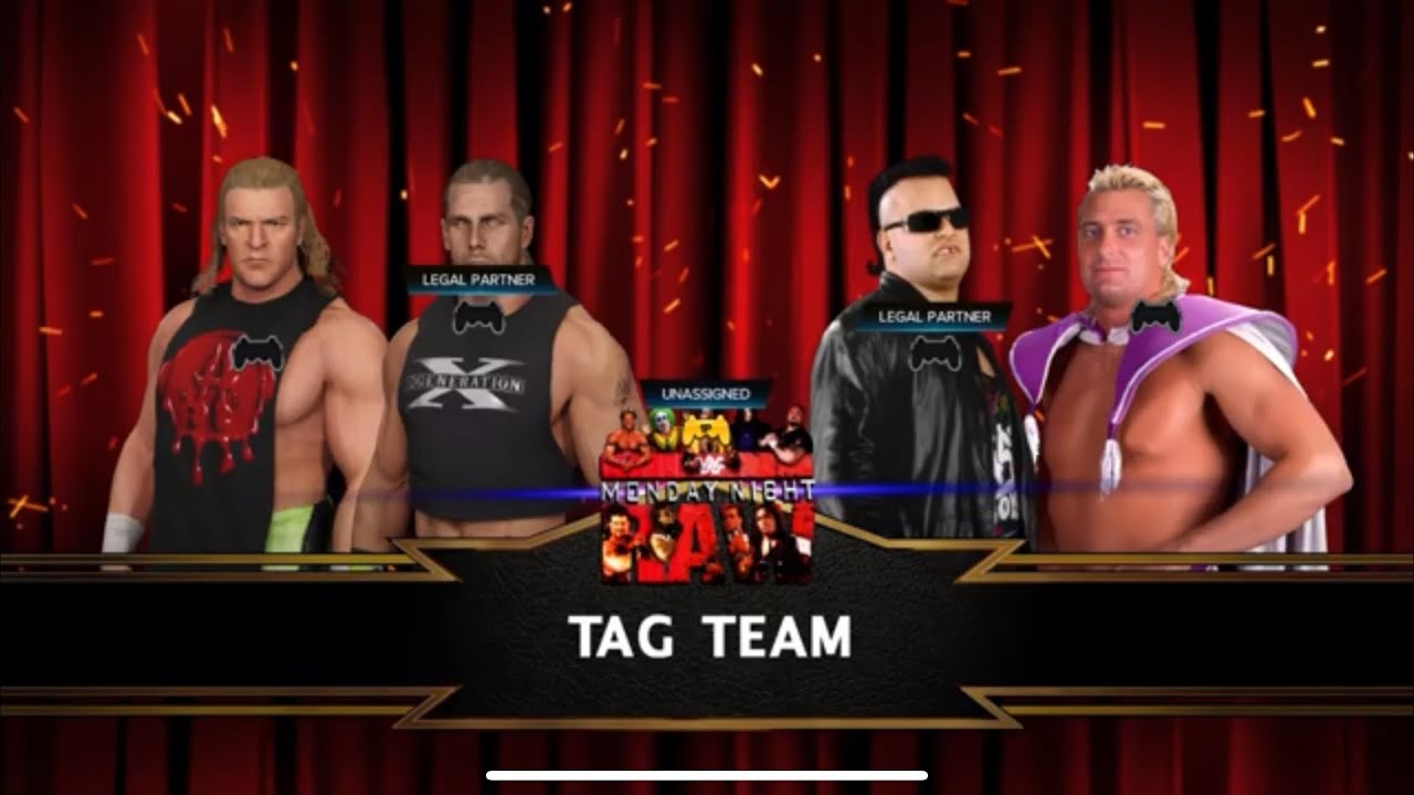 Triple H & Shawn Michaels Vs Jerry Sags & Beau Beverley Wwf 2k23 - YouTube