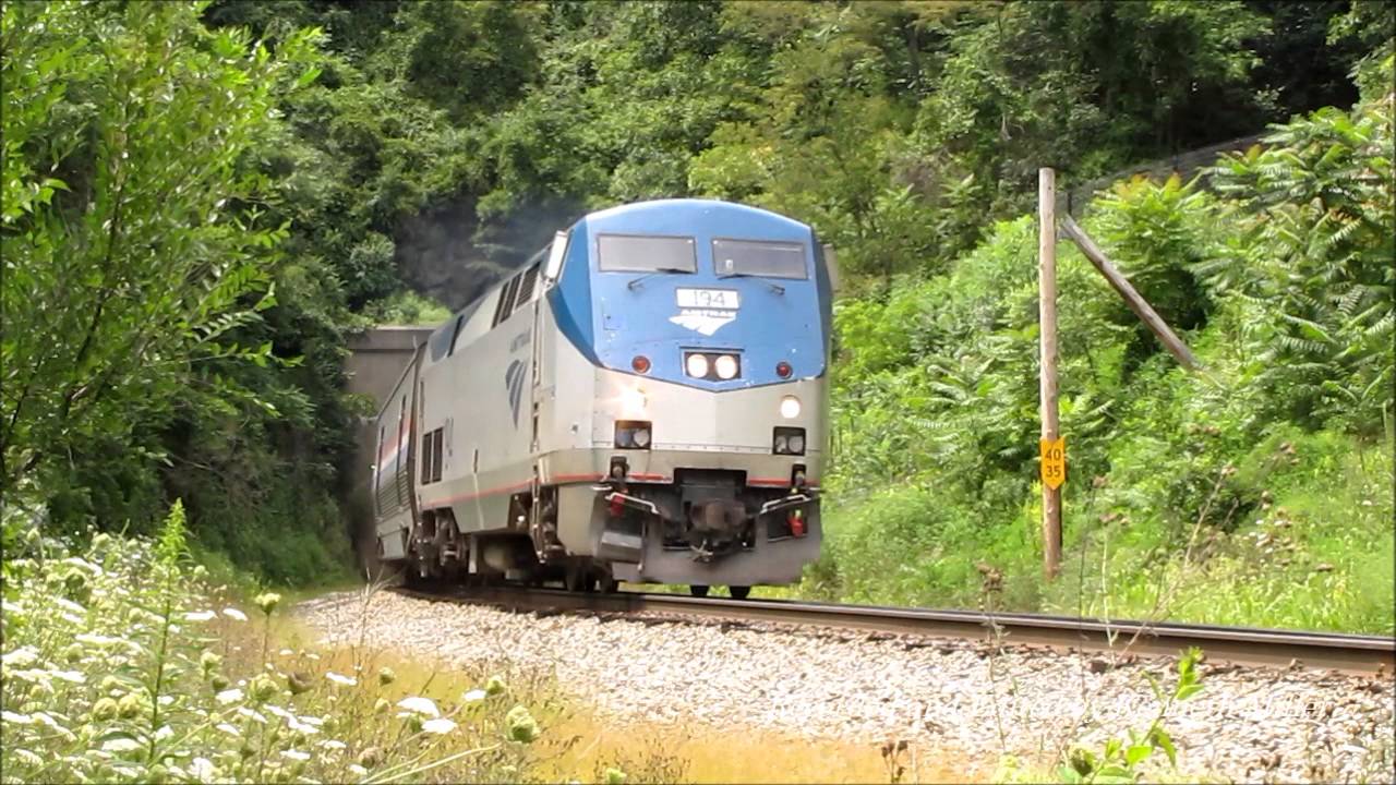 Amtrak 50, the Eastbound "Cardinal", at the Blue Ridge Tunnel East ...