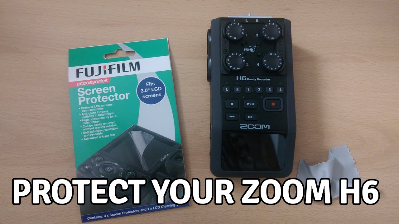 How to Put a Screen Protector on Your Zoom H6 - YouTube