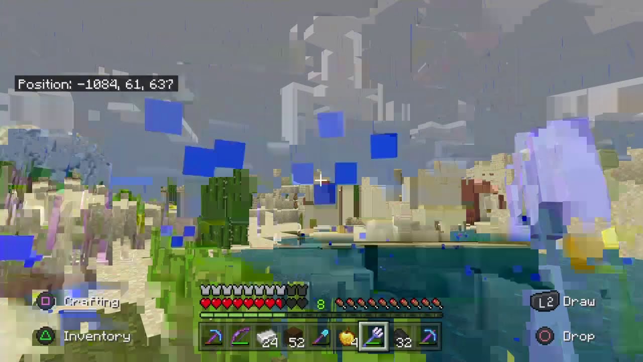 Riptide off the Map! Minecraft Bedrock version - YouTube