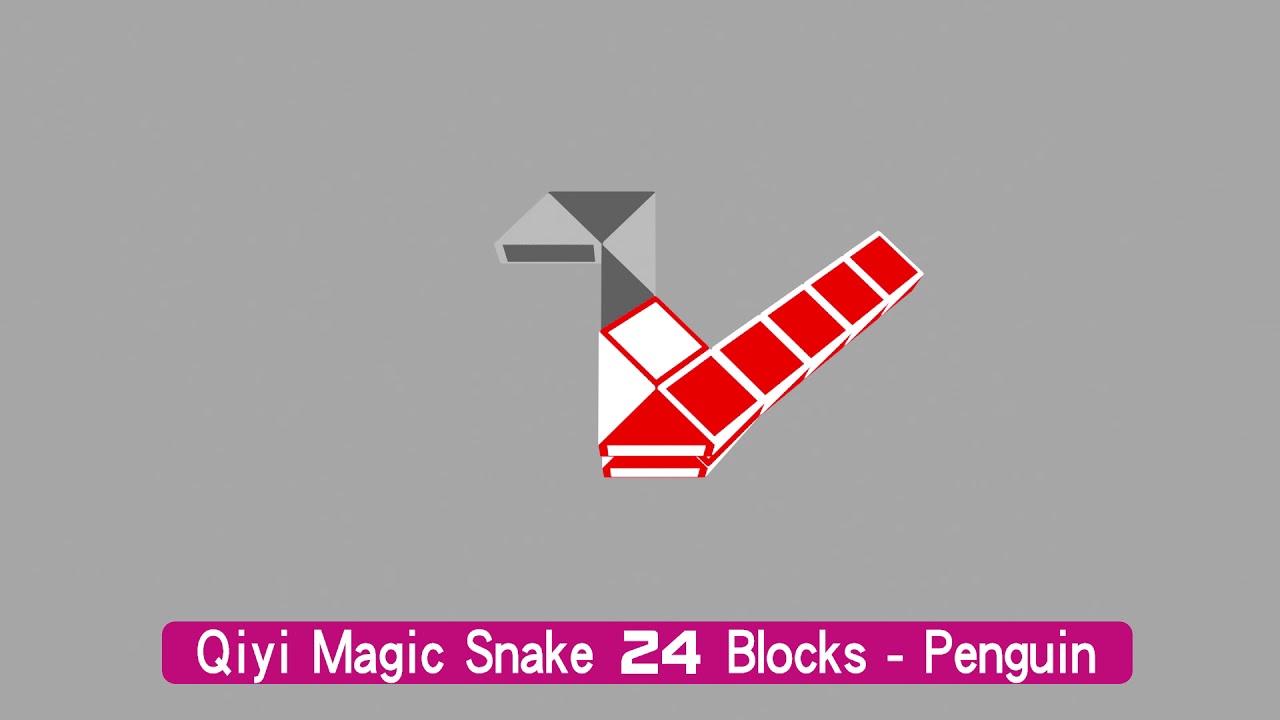 Qiyi Magic Snake Tutorial 24 Blocks - Penguin - YouTube