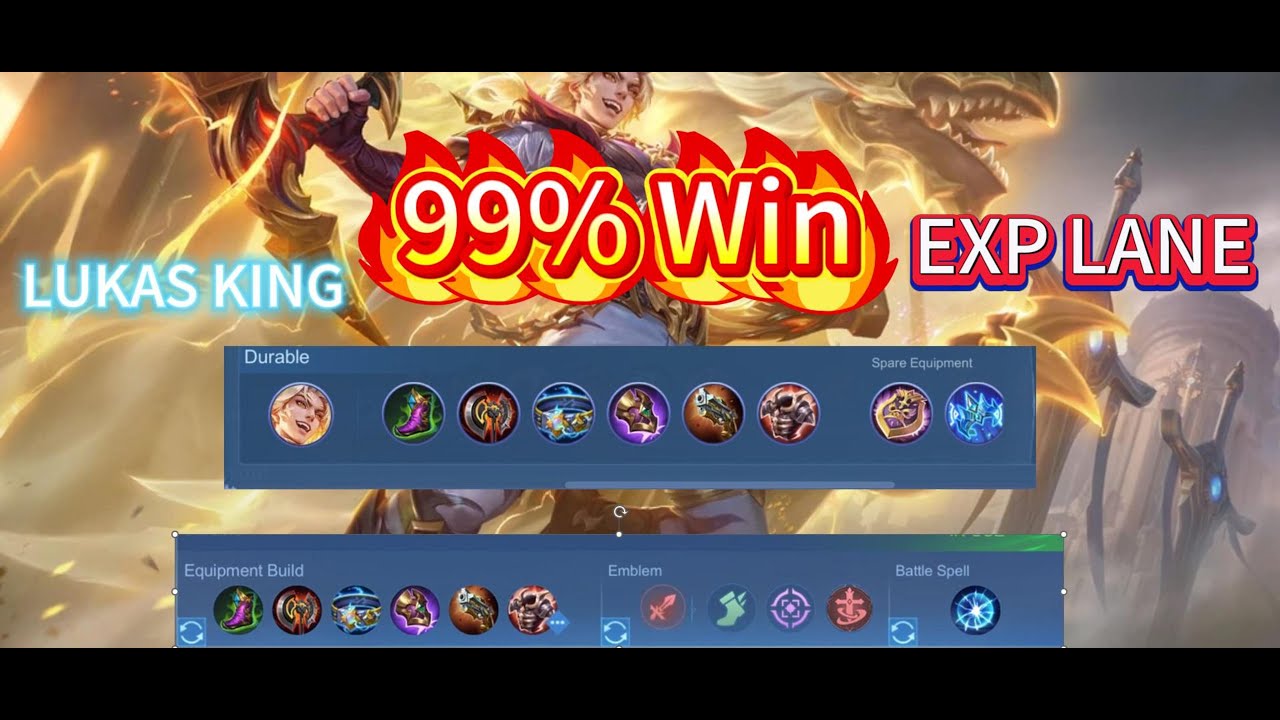 MLBB LUKAS EXP KING #mlbb #mobilelegends #决战巅峰 - YouTube