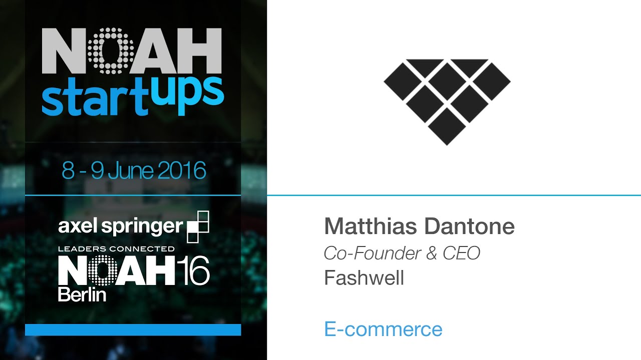 Fashwell - NOAH16 Berlin Startup Competition - YouTube