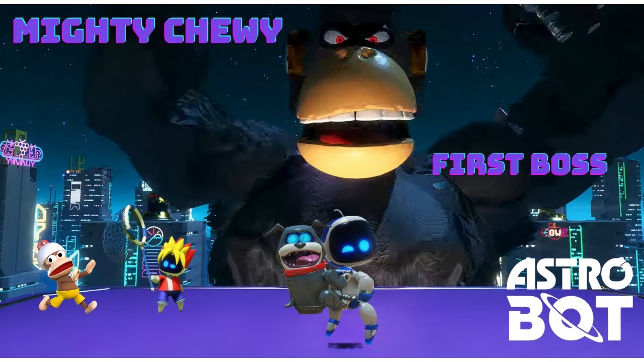 Astro Bot - Mighty Chewy (Boss Fight) 100% Gameplay Walkthrough - YouTube