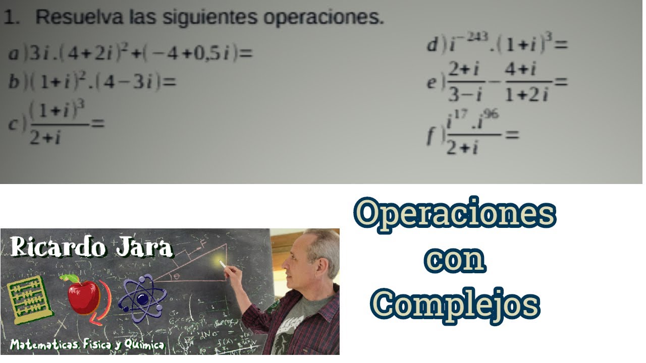 Operaciones con Complejos - YouTube