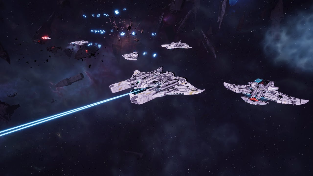 Tau Protector Fleet vs Imperial Navy - Skalgrim Mod - 4K Quality ...