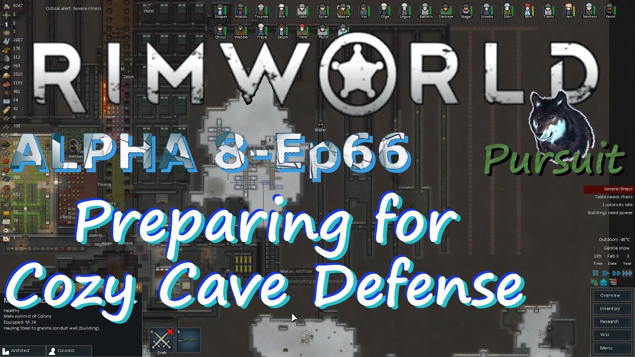 Preparing for Cozy Cave Defense-RimWorld Alpha 8-Ep66 - YouTube
